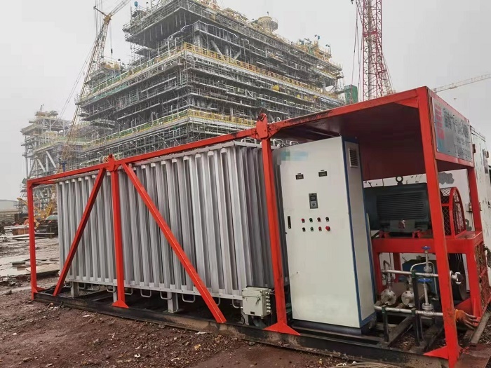 Pump skid with vaporizer